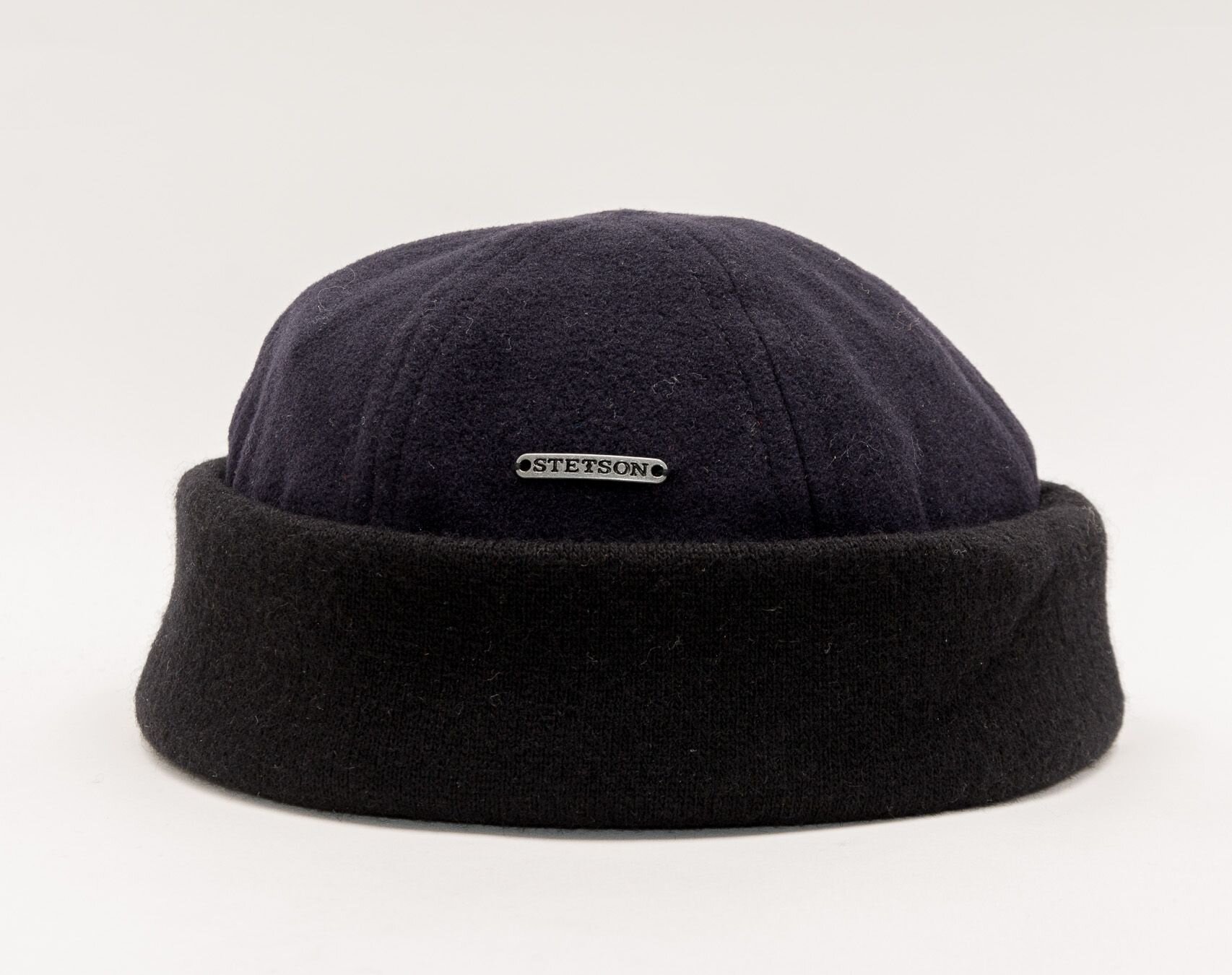 Docker Cap Stetson Wool/Cashmere Sonstige Navy/Black 8810101 - Snapbacks