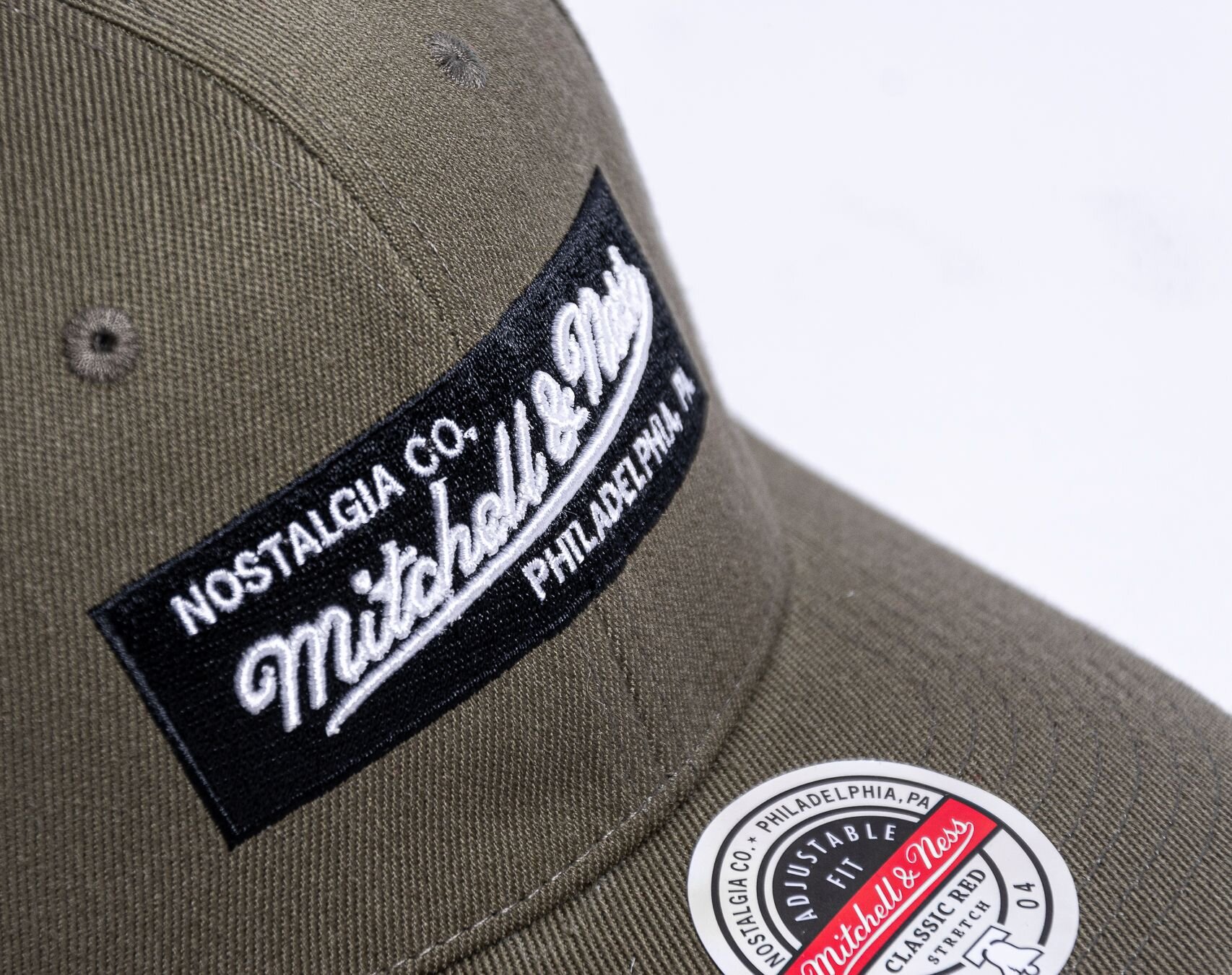 Kšiltovka Mitchell & Ness Box Logo Classic Snapback Branded Olive - Snapbacks