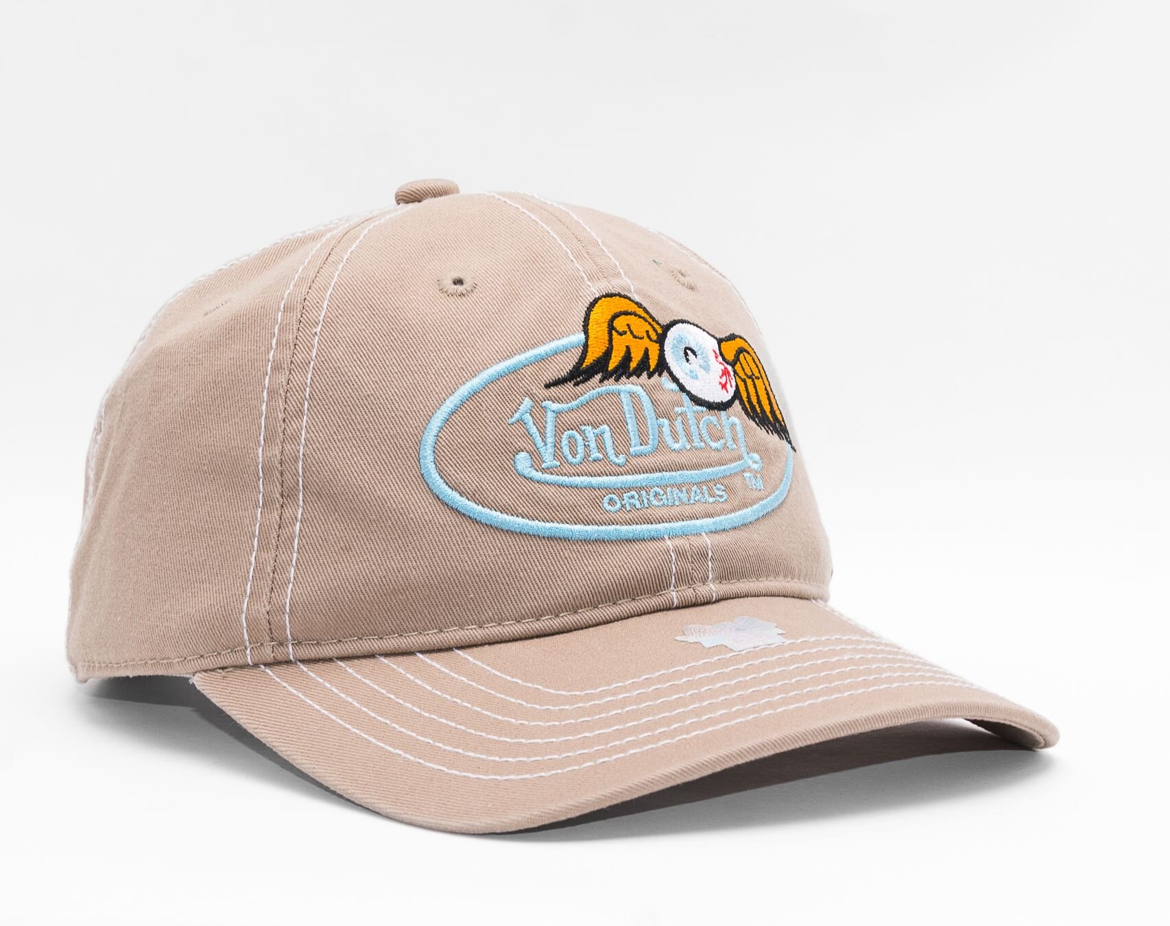 Kšiltovka Von Dutch Dadcap Houston Beige - Snapbacks