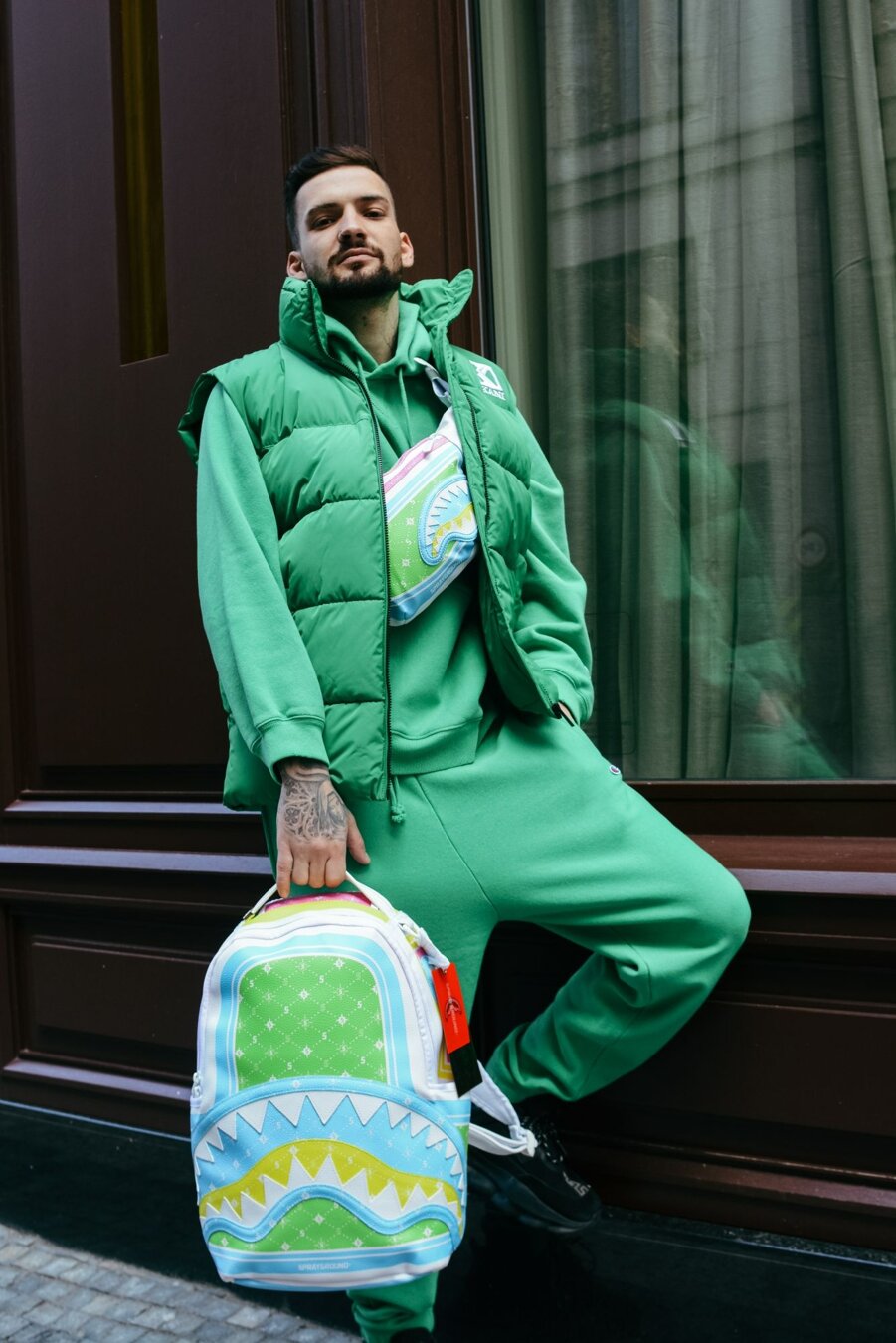 Ledvinka Sprayground Bandana Savvy Crossbody - Snapbacks