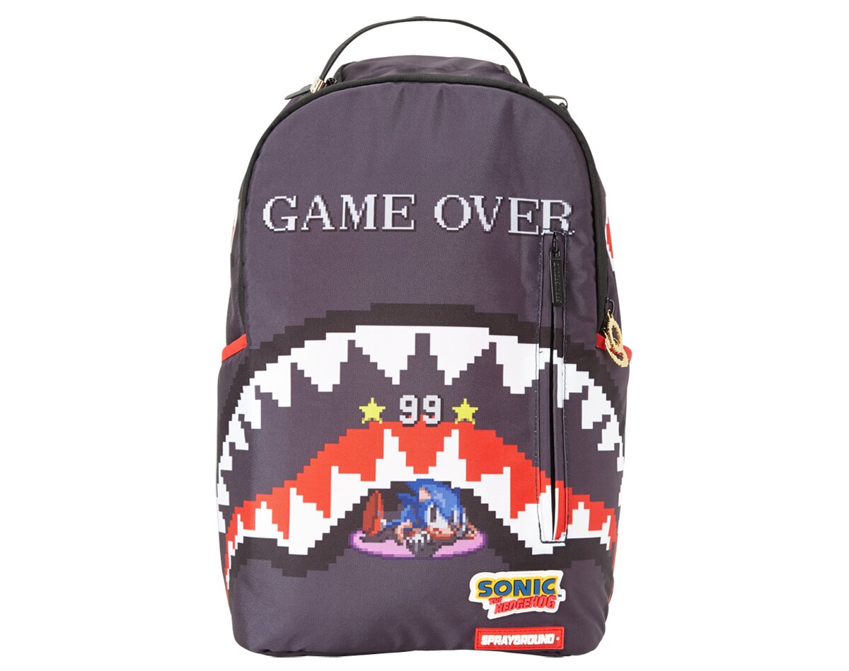 Batoh Sprayground Sonic Game Over Shark Backpack B2448 - Snapbacks