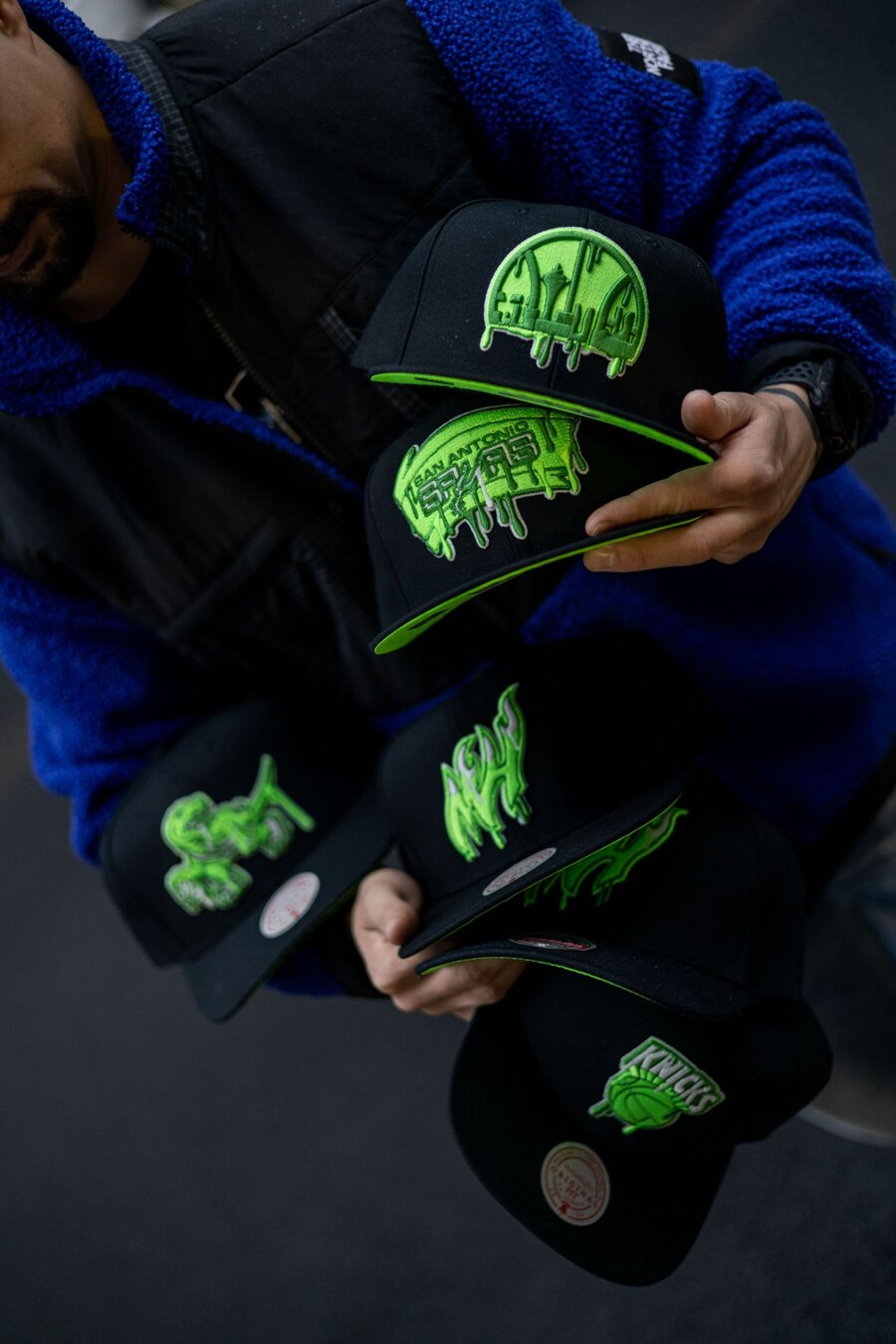 Kšiltovka Mitchell & Ness SLIME DRIP SNAPBACK HWC Seattle Supersonics ...