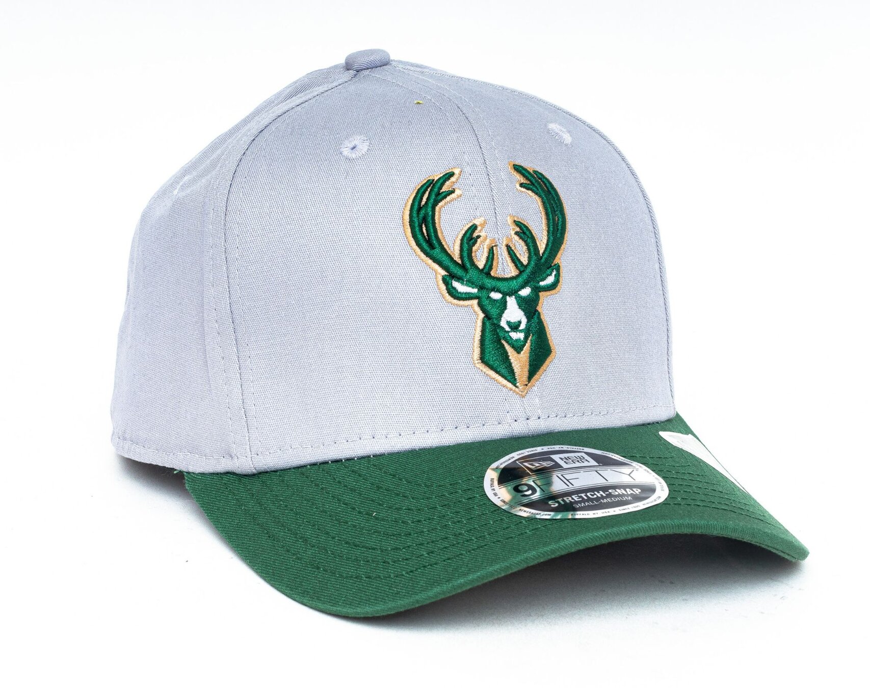 Kšiltovka New Era 9FIFTY Stretch-Snap NBA Tonal Milwaukee Bucks Grey ...