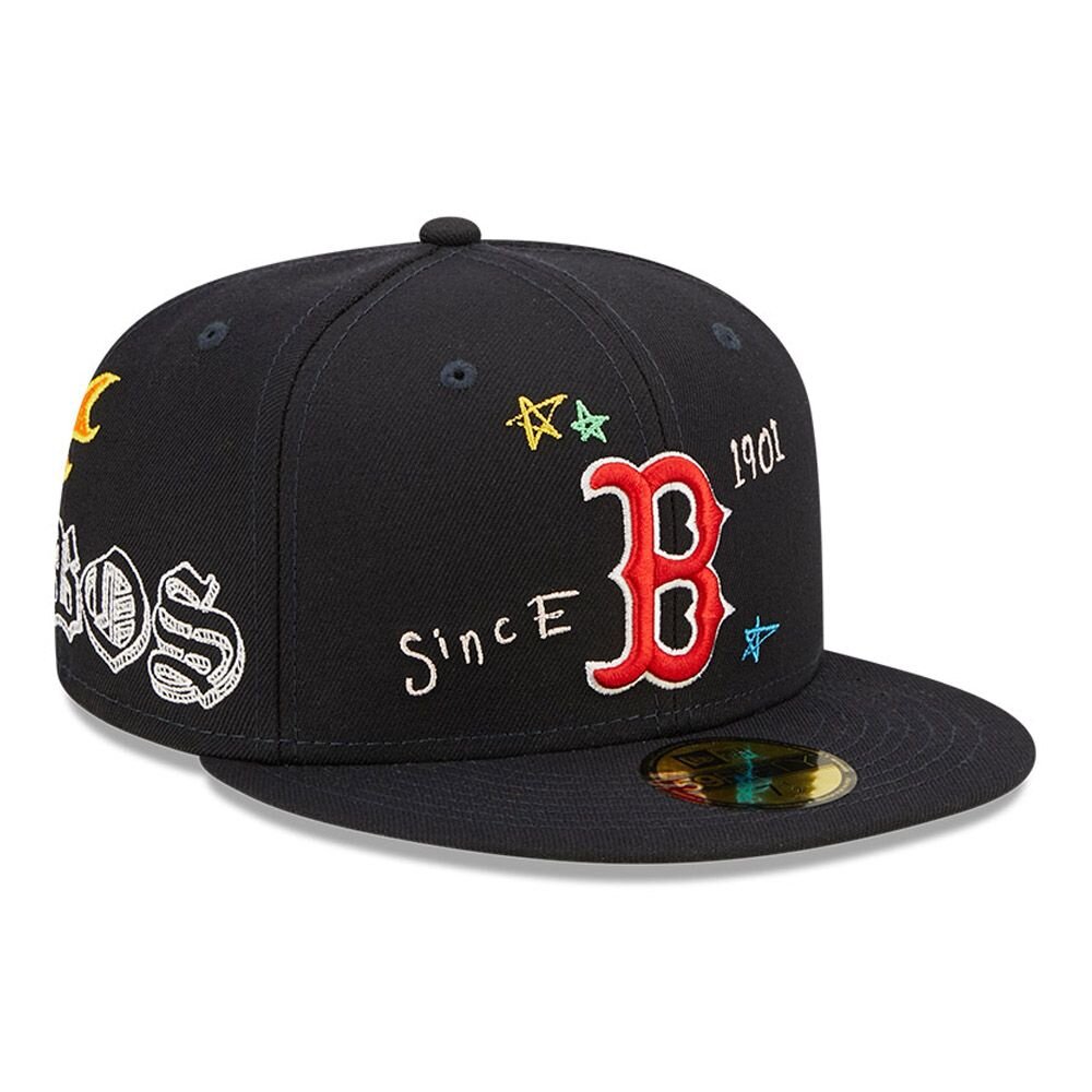 Kšiltovka New Era MLB 59FIFTY Scribble Boston Red Sox - Snapbacks