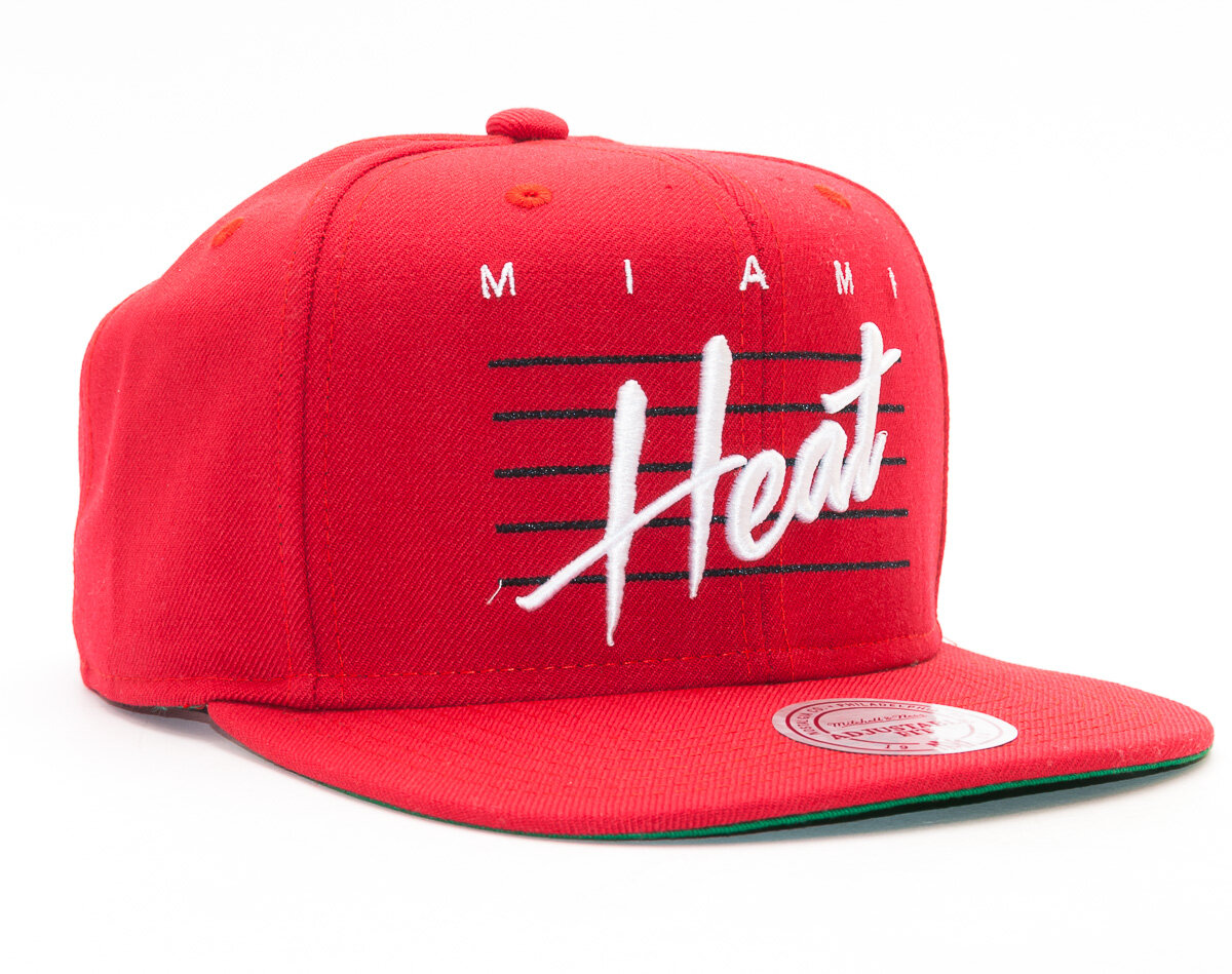 Kšiltovka Mitchell & Ness Cursive Retro Script Miami Heat Snapback ...