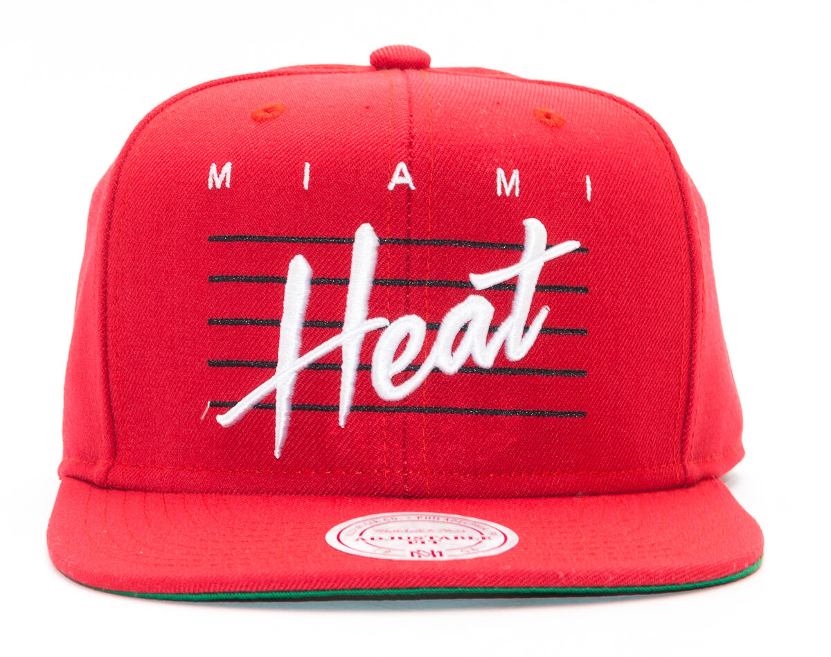 Kšiltovka Mitchell & Ness Cursive Retro Script Miami Heat Snapback ...