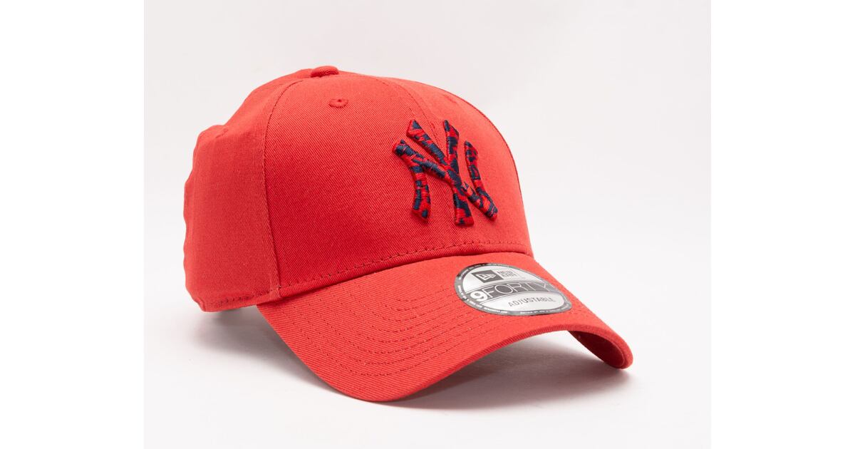 Kšiltovka New Era 9FORTY MLB Seasonal Infill New York Yankees Alert Red ...