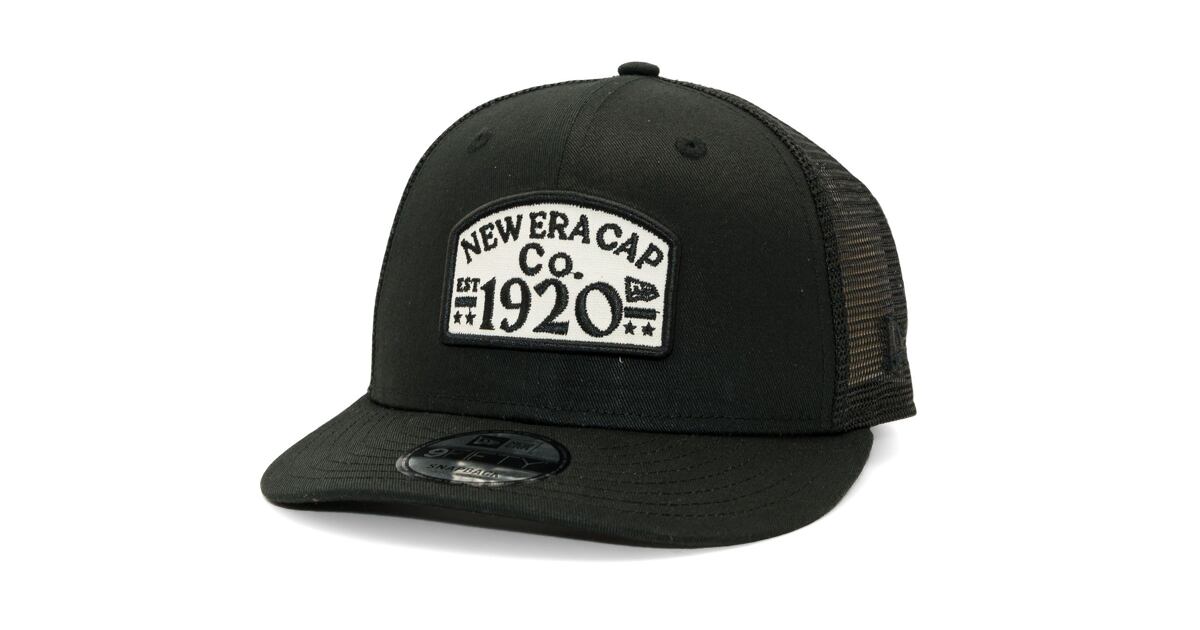 Kšiltovka New Era - 9FIFTY Trucker Pre-Curved Branded Patch - Black ...
