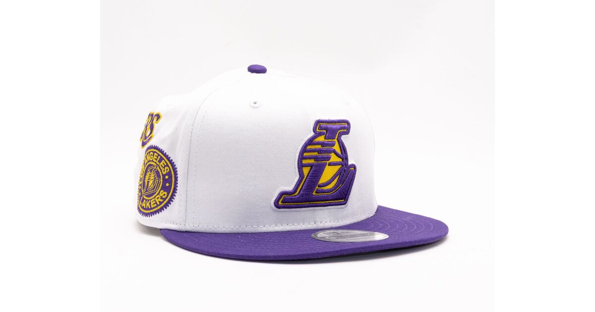 Kšiltovka New Era 9FIFTY NBA All Over Patch Los Angeles Lakers White - Snapbacks