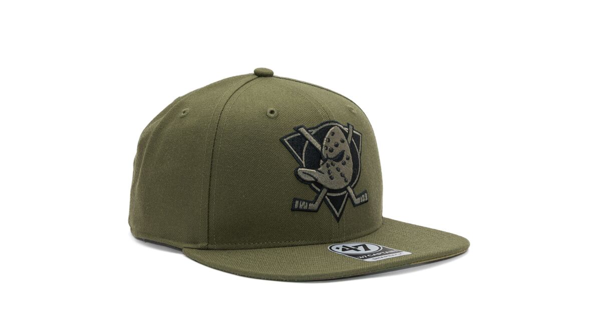 Kšiltovka '47 Brand NHl Anaheim Ducks Ballpark Camo CAPTAIN Sandalwood ...
