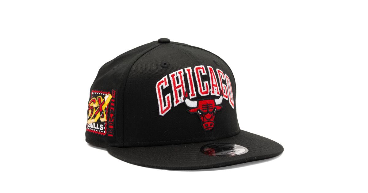 Kšiltovka New Era 9FIFTY NBA Patch Chicago Bulls Black / Red - Snapbacks