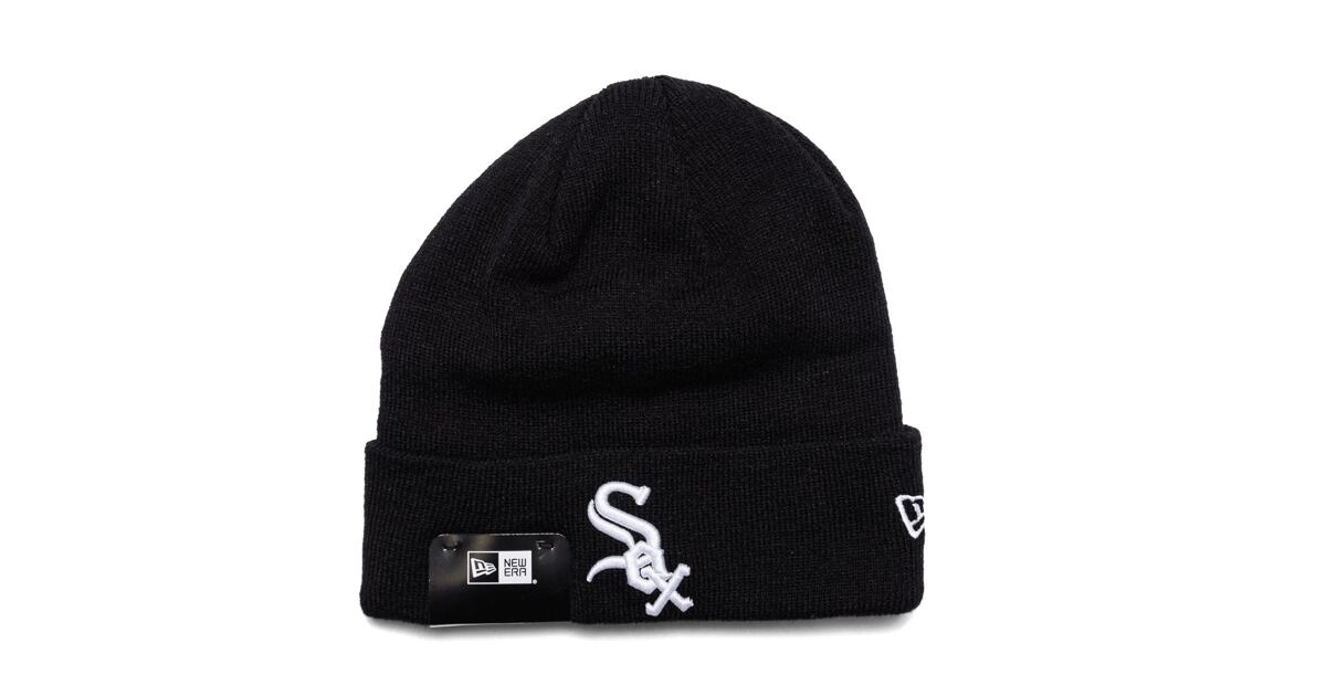 Kulich New Era MLB League Essential Cuff Beanie Chicago White Sox Black ...