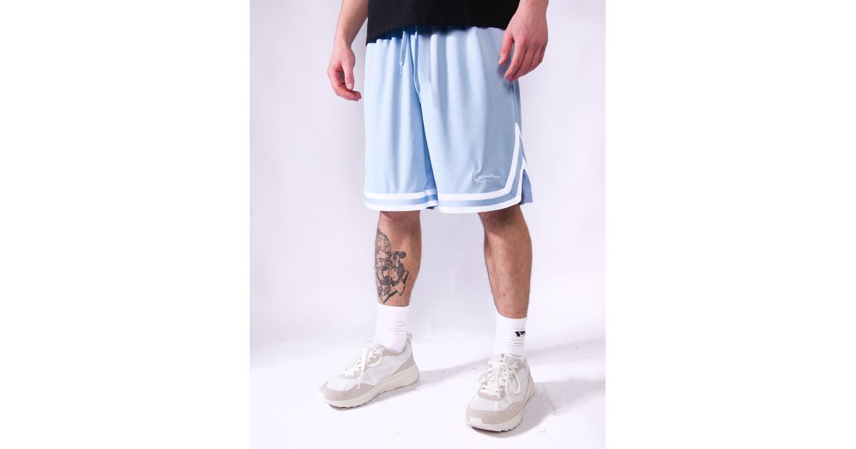 Kraťasy Karl Kani - Small Signature Mesh Shorts - light blue - Snapbacks