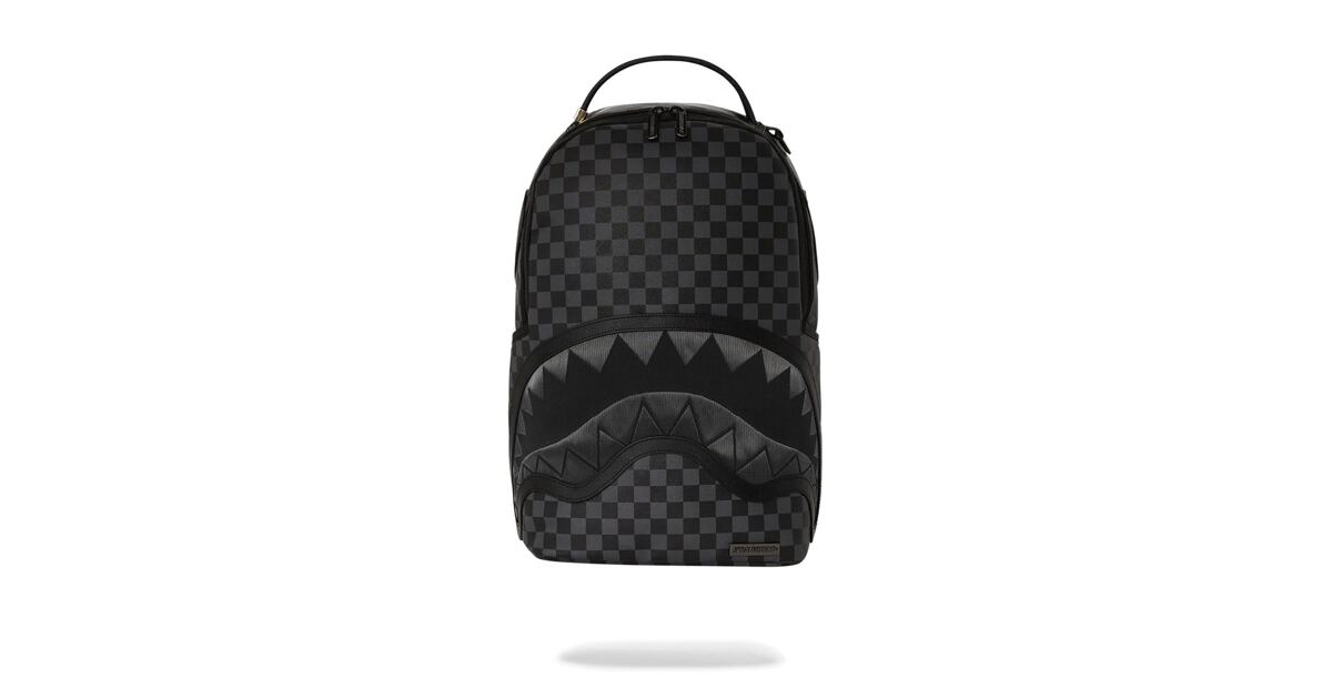 Batoh Sprayground Checkered Fiber Optic Shark Backpack - Snapbacks