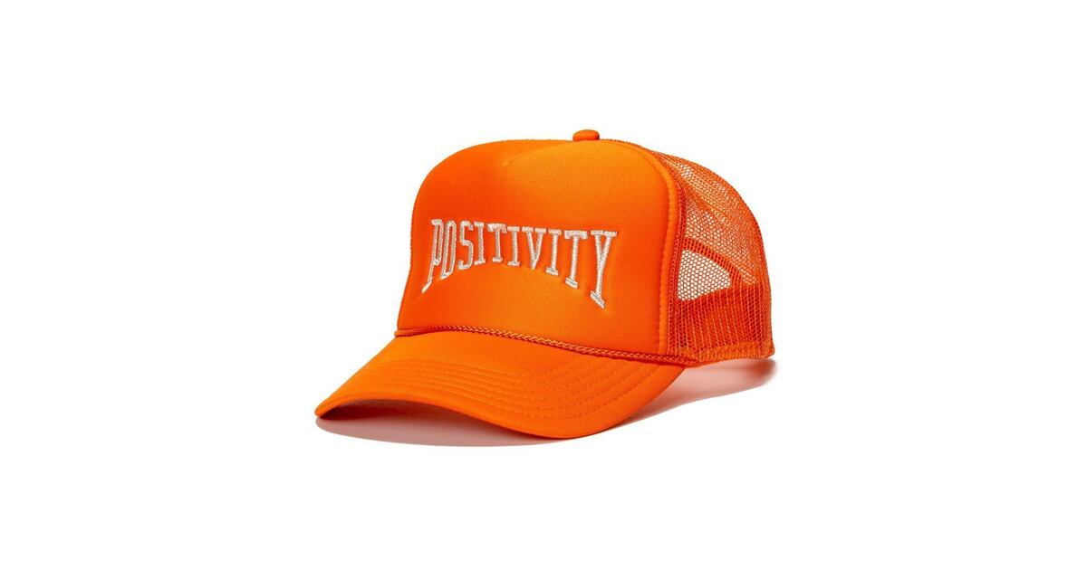 Kšiltovka Pink Dolphin POSITIVITY HAT OH2206POOR ORANGE - Snapbacks