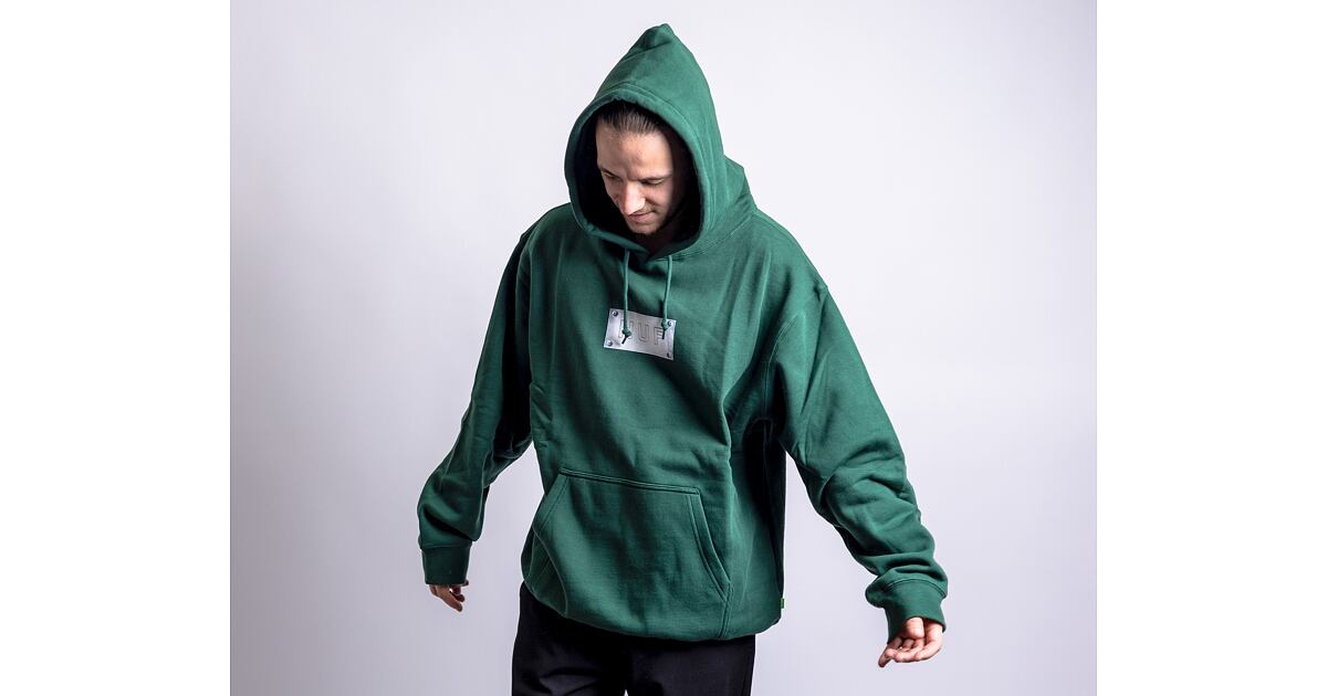 Mikina HUF Hardware Hoodie Forest Green - Snapbacks