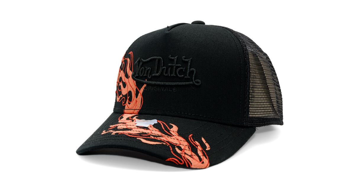 Kšiltovka Von Dutch - Trucker Tribeca - Caps - Cot Twill - Black/Red ...