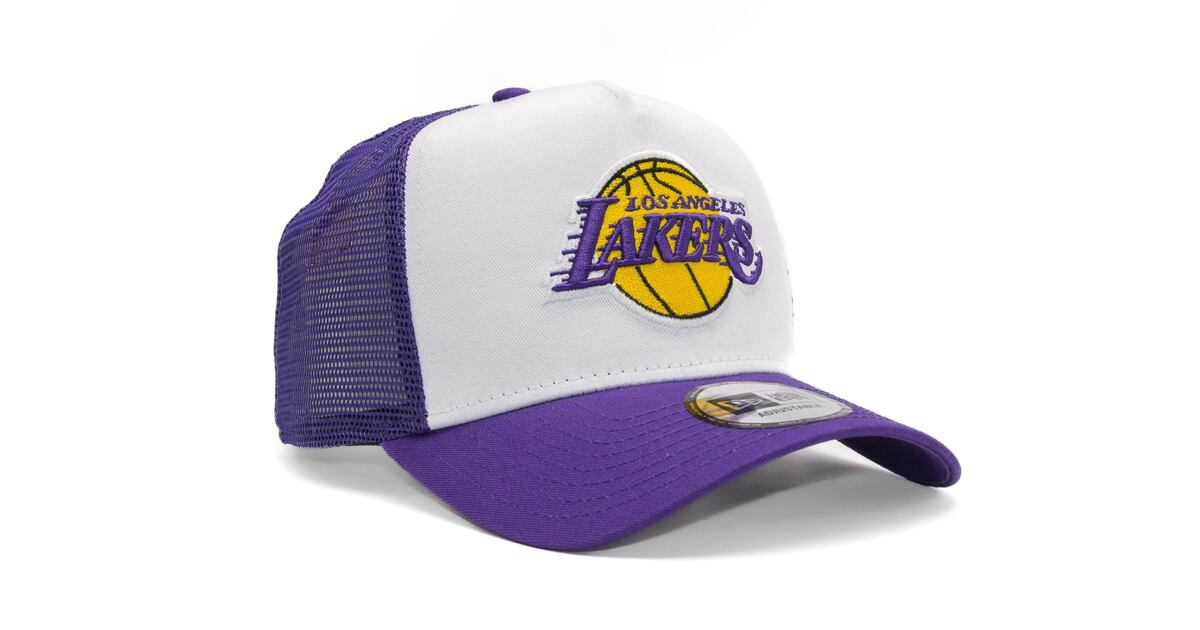 Kšiltovka New Era - NBA Team Clear 9FORTY Trucker - LA Lakers - White ...