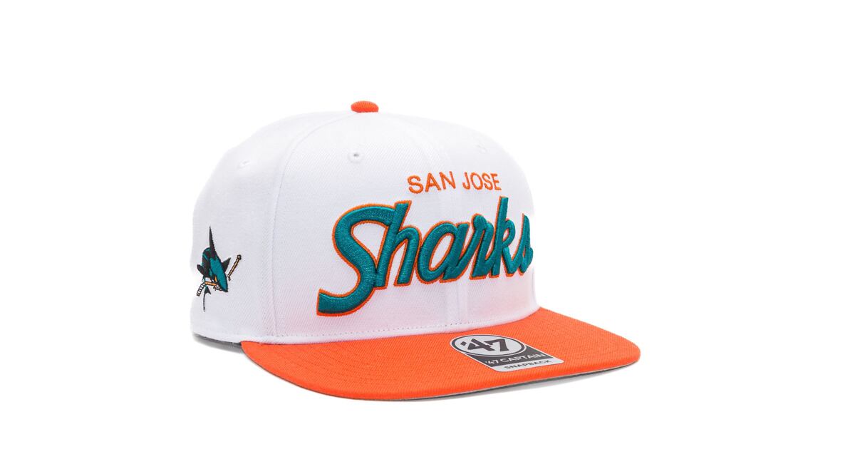 Kšiltovka '47 Brand NHL San Jose Sharks Script Side Two Tone CAPTAIN ...